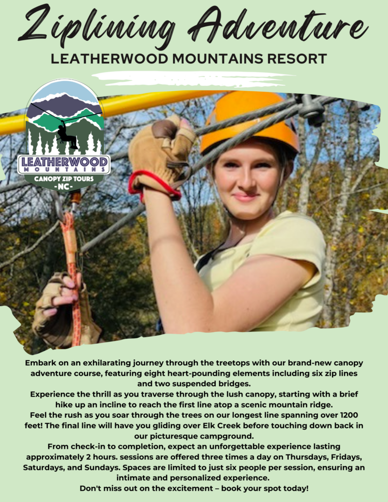 Ziplining Adventure - Leatherwood Mountains